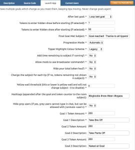 ¿Como Configurar la App "Tip Multi-Goal" en Chaturbate? - Video Chat en ...